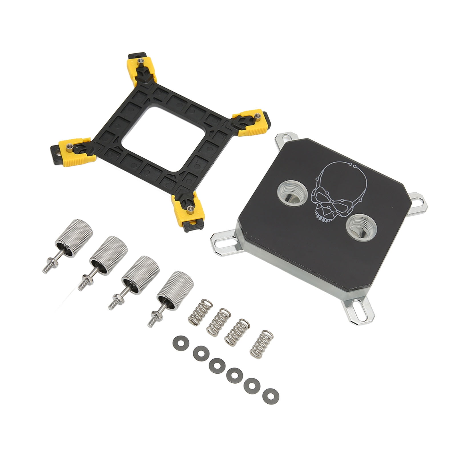 CPU Water Block G1/4 Thread Copper Acrylic Electroplating Accurate Hole ...