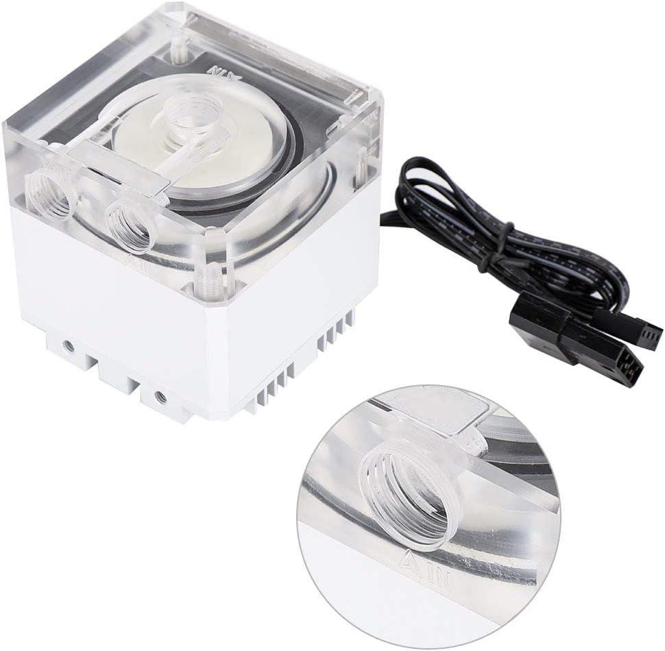 CPU Water Cooling Pump, G1/4 Thread Computer Pump 800L/H 3.5 Meters ...