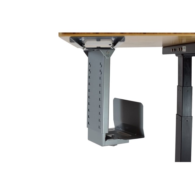 Under Desk CPU Holder – Adjustable Steel Computer Tower Mount with 360 ...