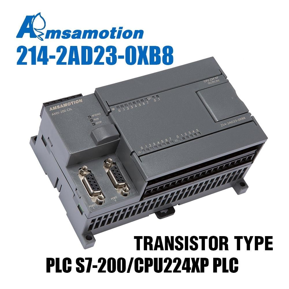CPU224XP Amsamotion S7-200 PLC Programmable Logic Controller 214-2AD23-0XB8 214-2BD23-0XB8 ...