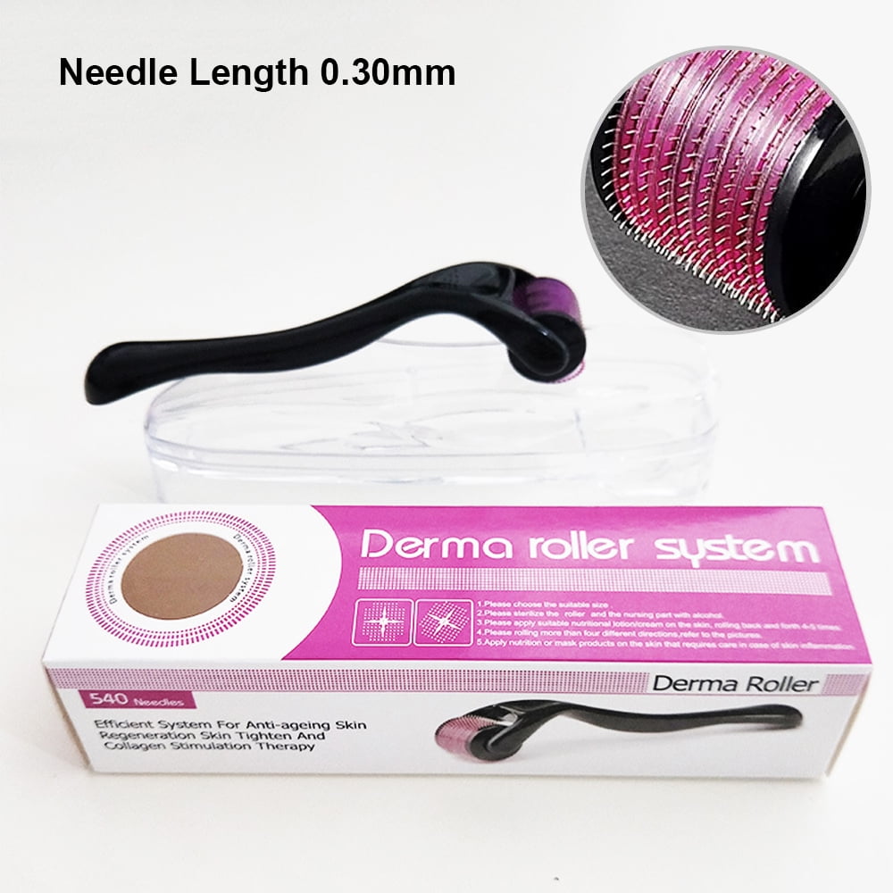 CPWVKI 0.30mm Microneedle Derma Roller System Dermaroller Skin Scars ...