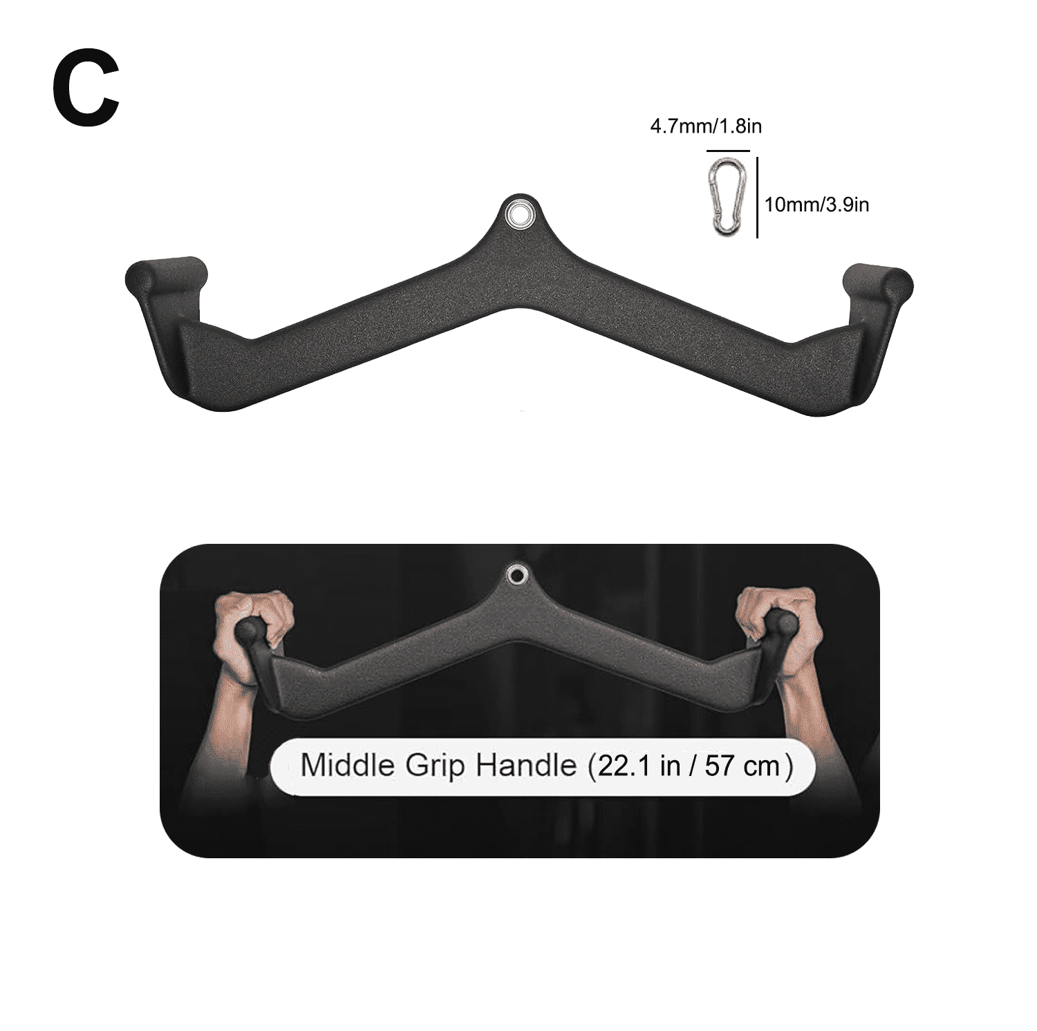 CPWVKI LAT Pull Down Bar Attachments Cable Machine Rowing Middle ...