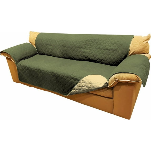 CQAOE Reversible Microfiber Sofa Cover Chair Throw Pet Furniture ...