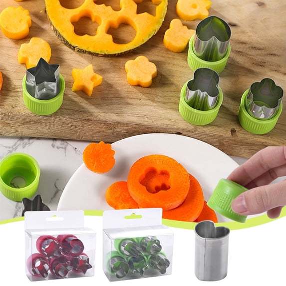 CQCYD 2Pcs 5-piece Cookie Molds ForBabyLed Weaning, Reusable Baking ...