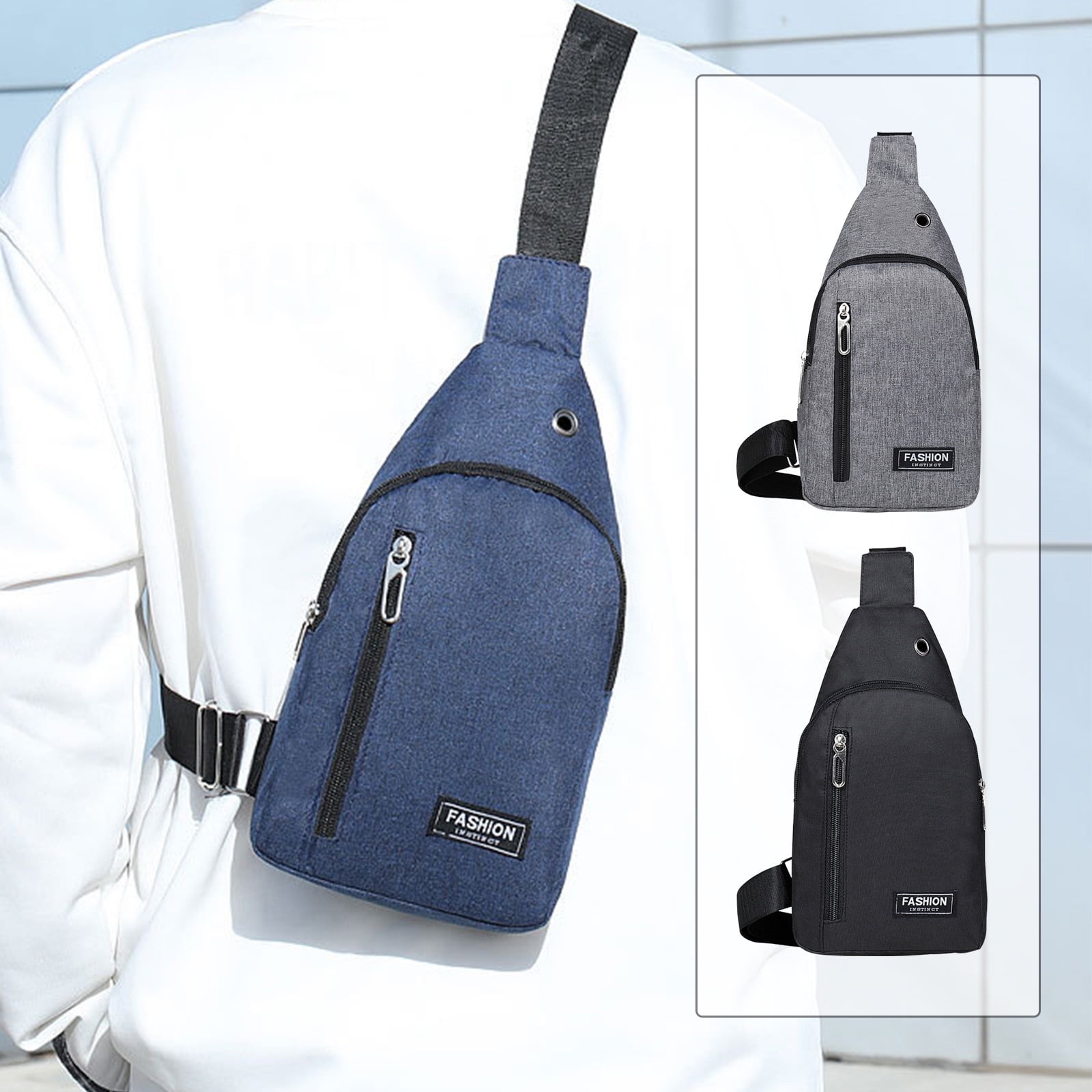 CQCYD 3Pcs Compact Sling Bag Crossbody Chest Pack, Water Resistant ...