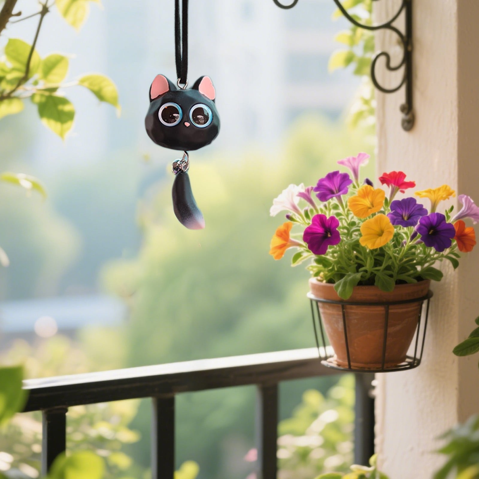 CQCYD under $5 Fox Car Pendant, Internet Celebrity Fox Car Pendant,Bell ...