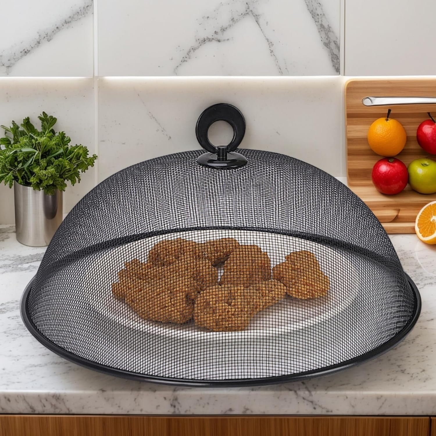 CQCYD under $5 Metal Mesh Food Cover Mesh Food Tents Fly Fruit Screen ...