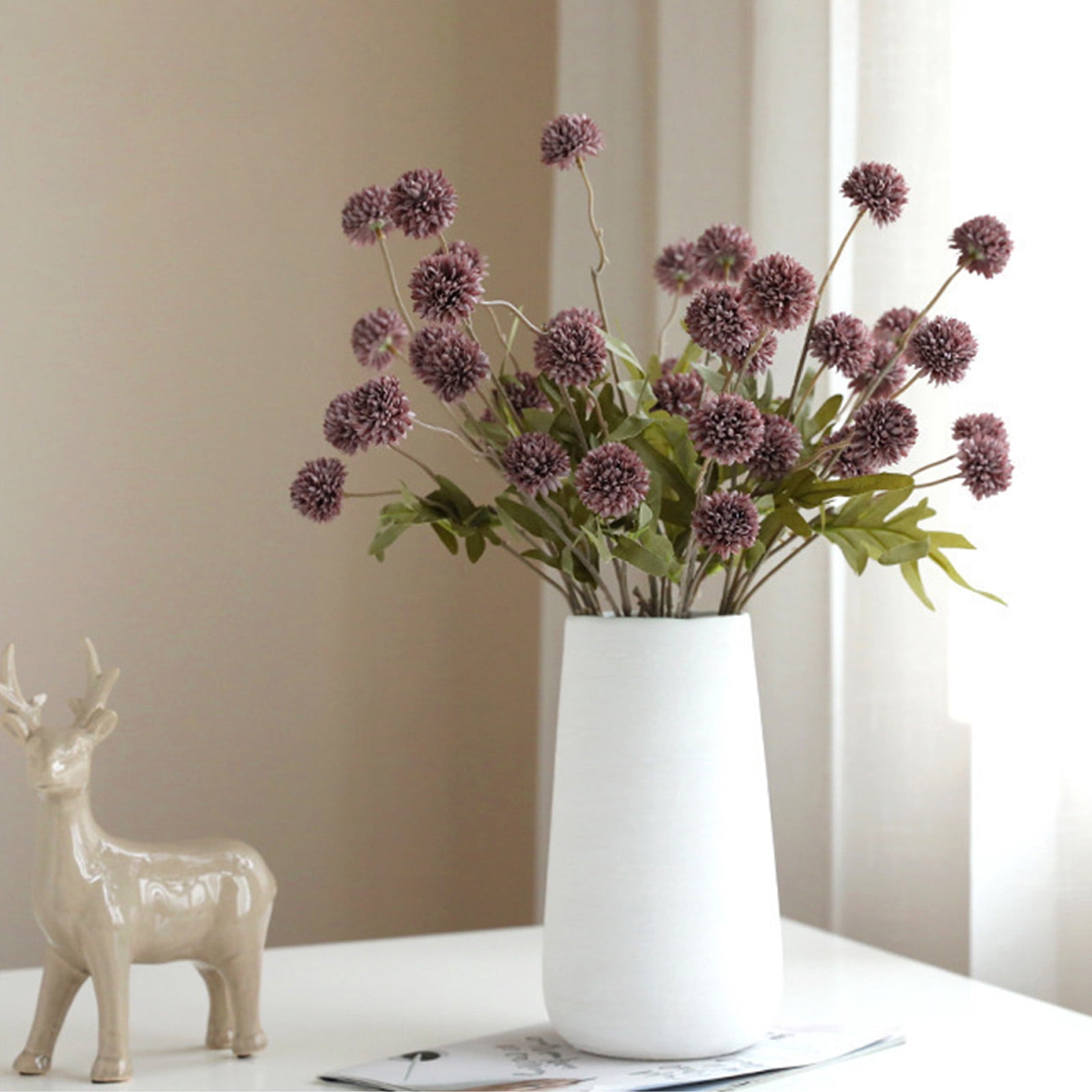 CQCYD Under $5 Pompon Mum Artificial Flower, Faux Silk Mini Chrysanth ...