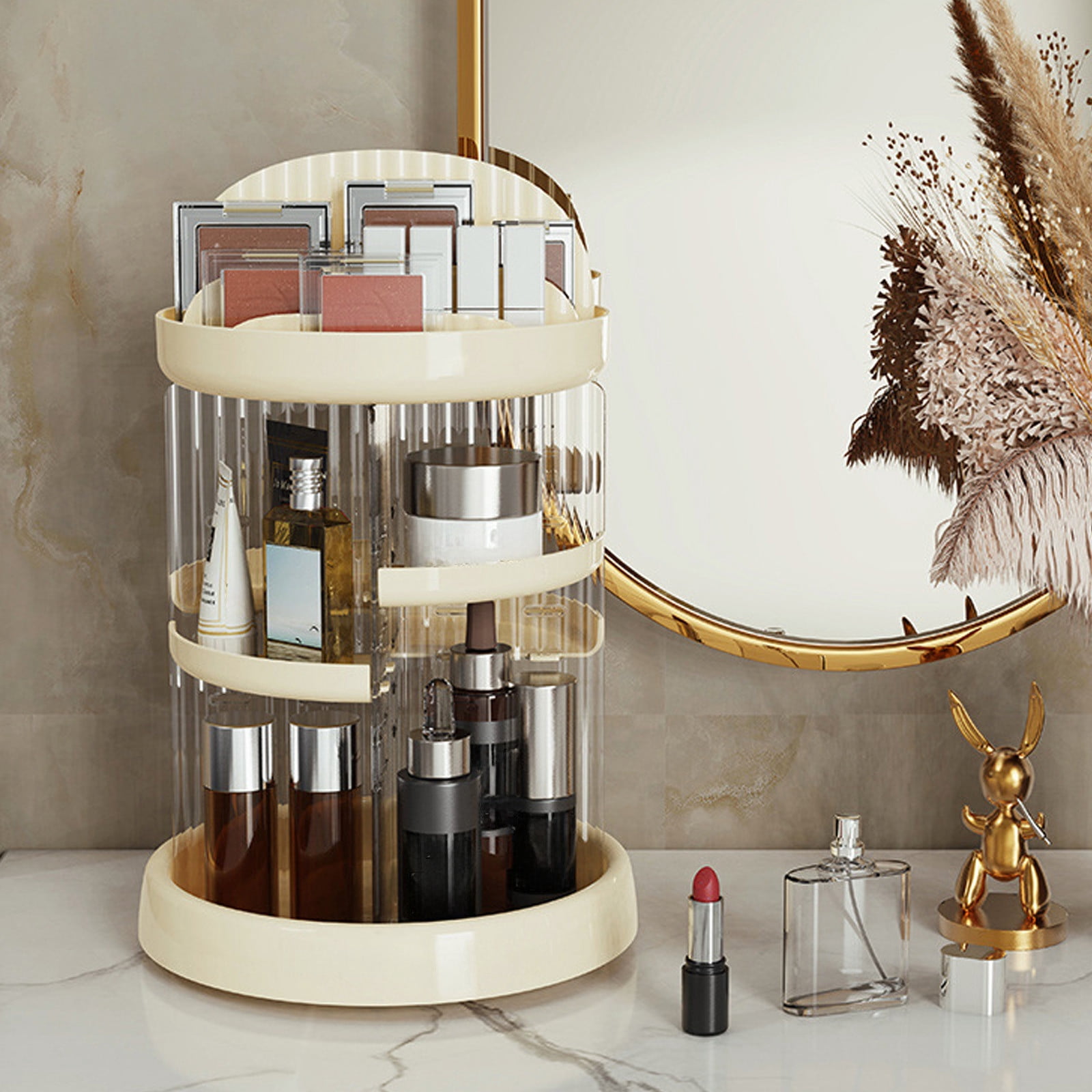 CQCYD under $5 Rotating Make up Organizer for Countertop, Spinning ...
