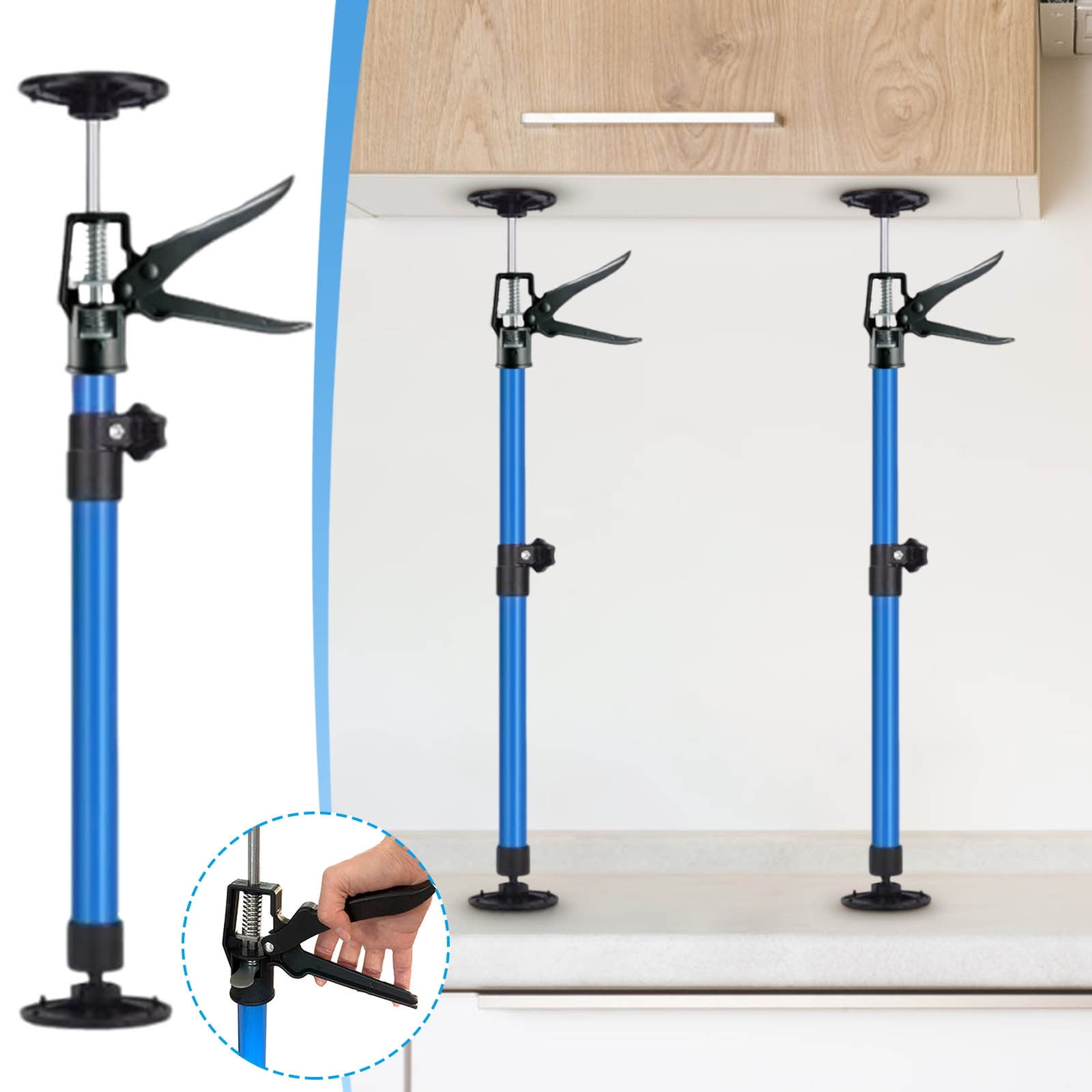 CQCYD Adjustable Telescopic Cabinet Support Rod, Heavy Duty Bathroom ...