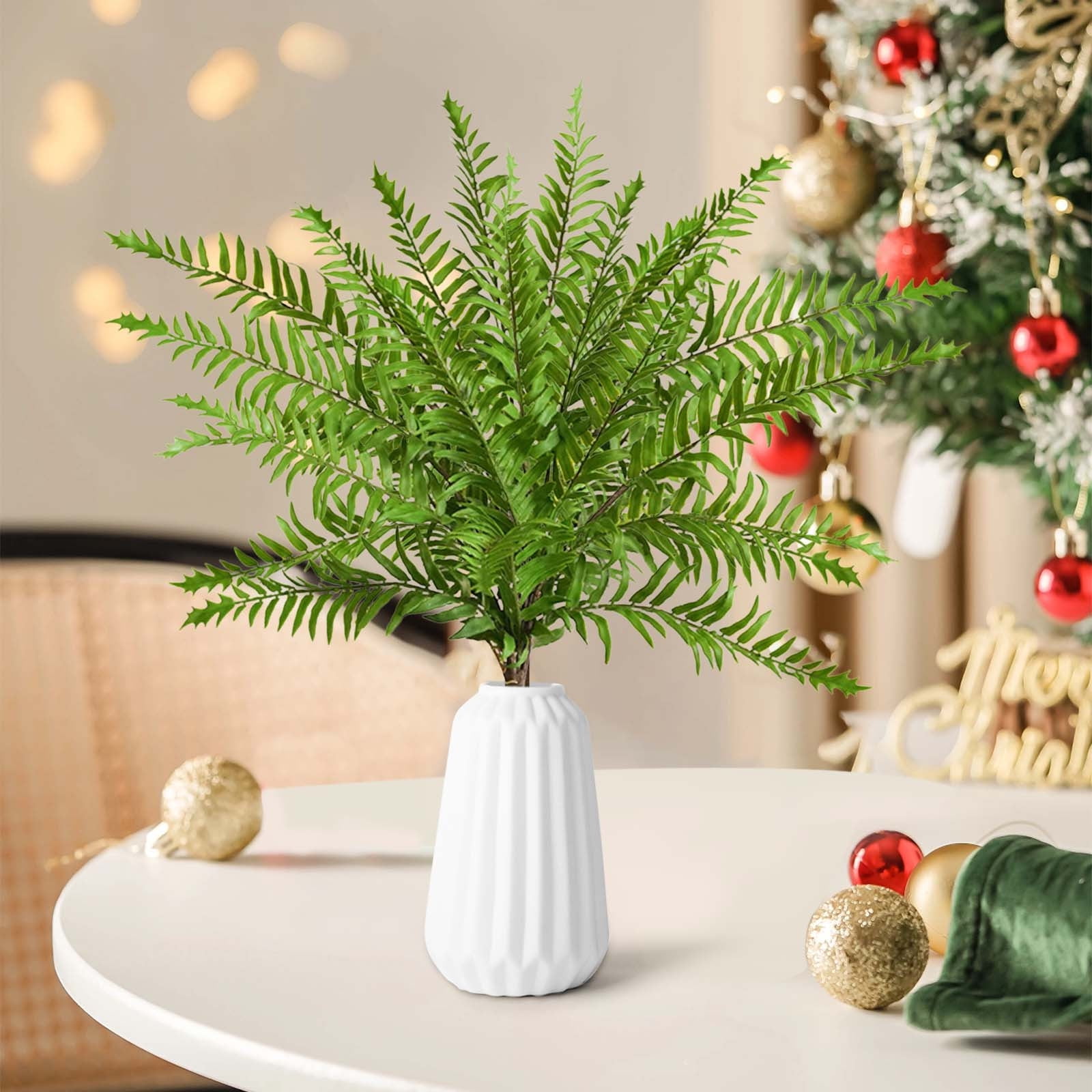 CQCYD Clearance under $5 Artificial Boston Fern Plants Bushes Artificial Shrubs Greenery for ...