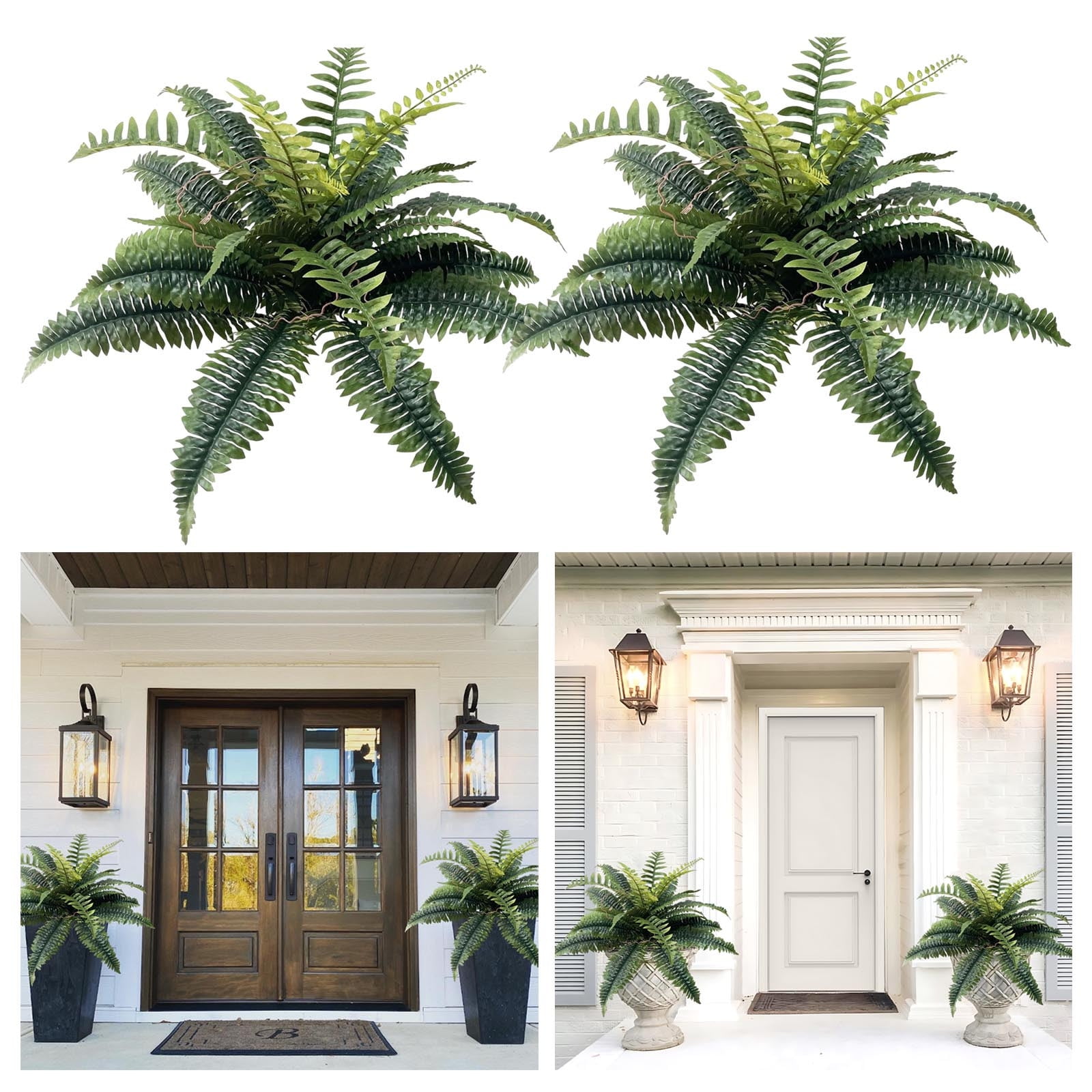 CQCYD under $5 Artificial Fern for Outdoors Fake Boston Ferns Large ...