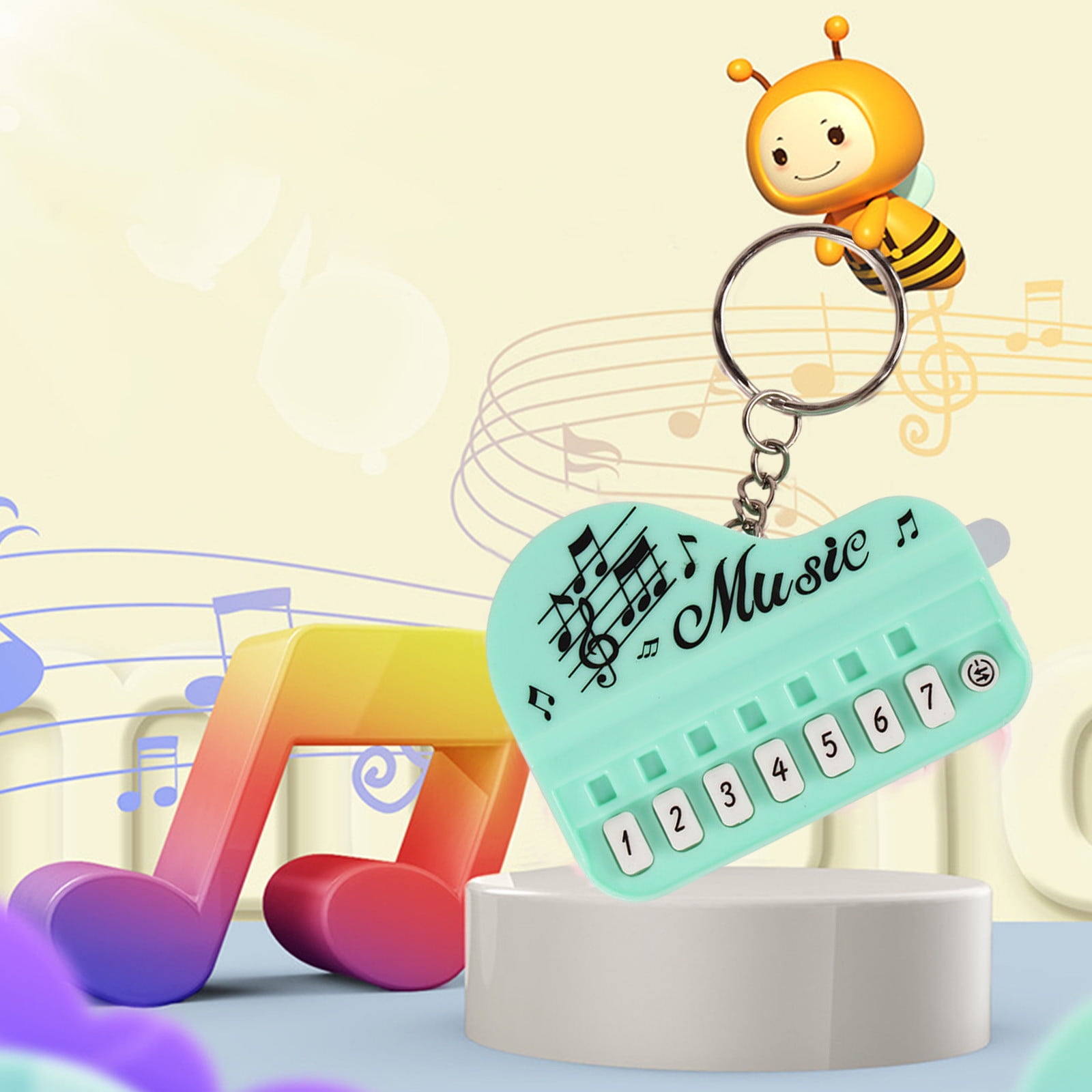 CQCYD Toys under $5 Micro Piano Keychain, Portable Keyboard Instrument ...