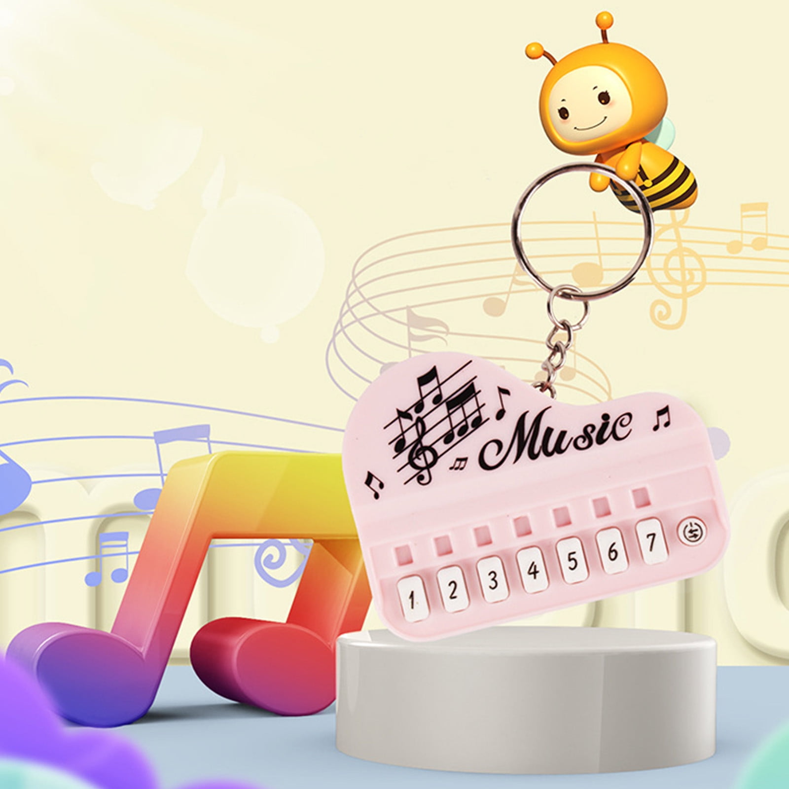 CQCYD Toys under $5 Micro Piano Keychain, Portable Keyboard Instrument ...