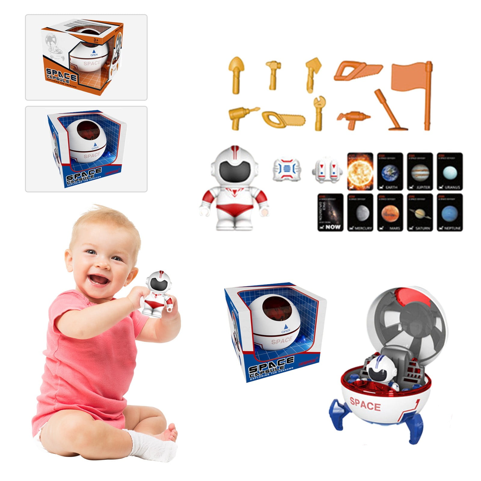 CQCYD Clearance Toys under $5 Space Capsule Toys Space Rocket Ship ...
