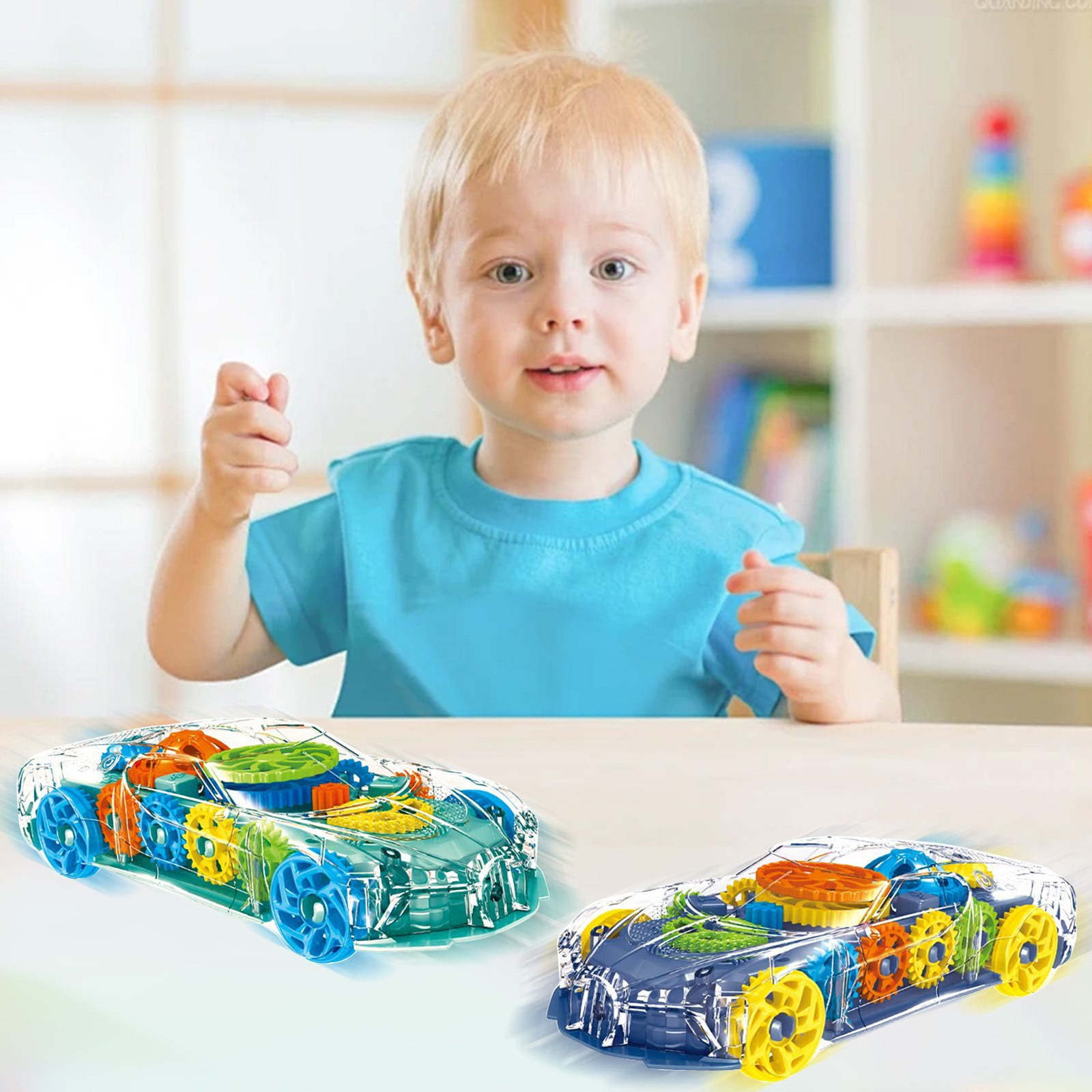 CQCYD Clearance Toys under $5 LED Light up Cars Toy with Colorful Light Moving Wheel Music Fun ...