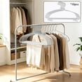 CQCYD Extra-Thick Dip-Coated Clothes Hangers, Anti-Shoulder-Bump Design ...