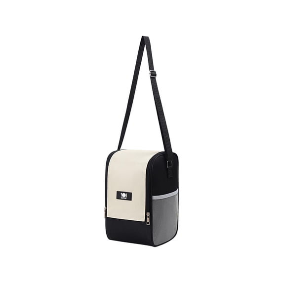 CQCYD Insulated Lunch Bag, Large Opening Square Cooler Tote, Aluminum ...