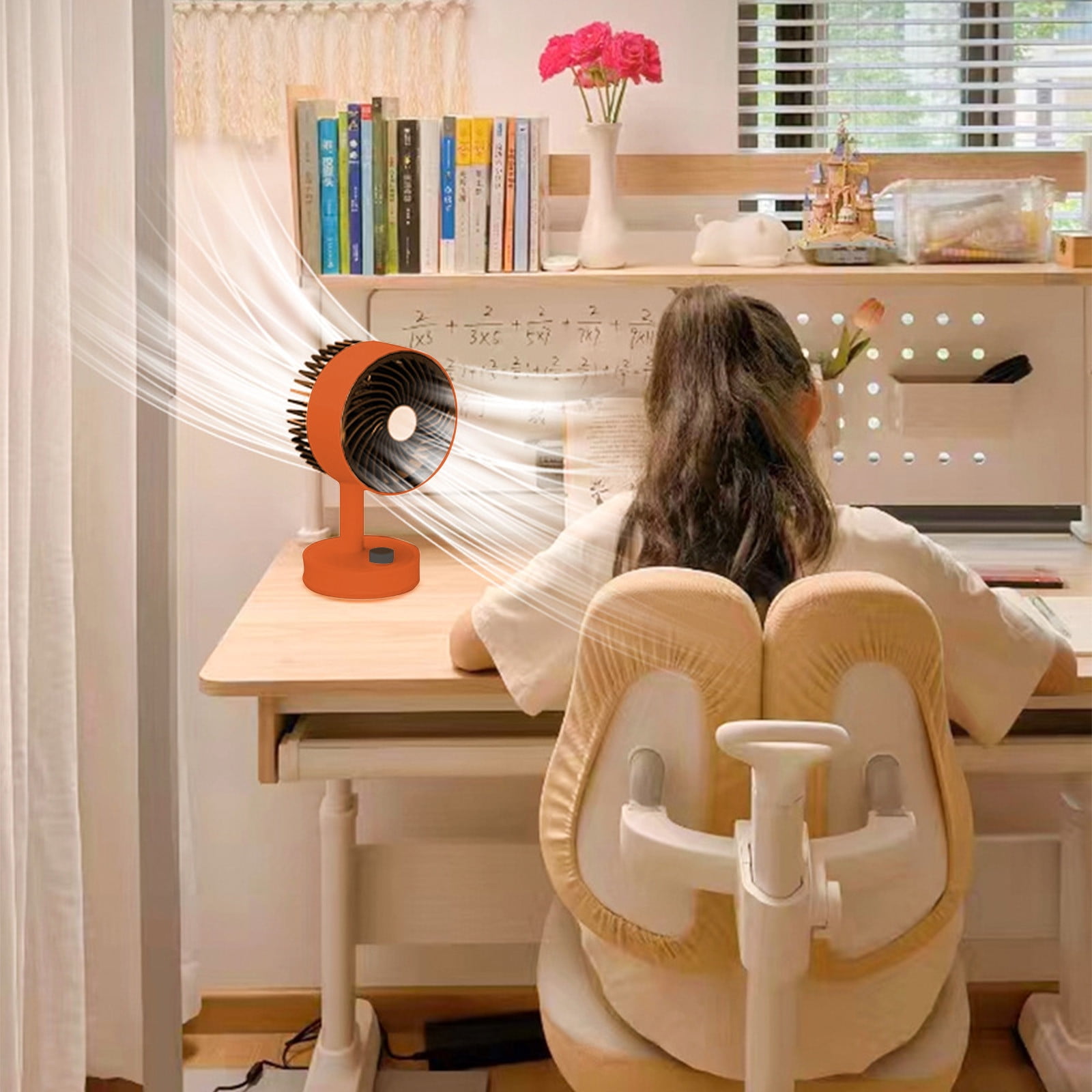 CQCYD Portable Desktop Fan Strong Wind Quiet Operation, Infinitely ...