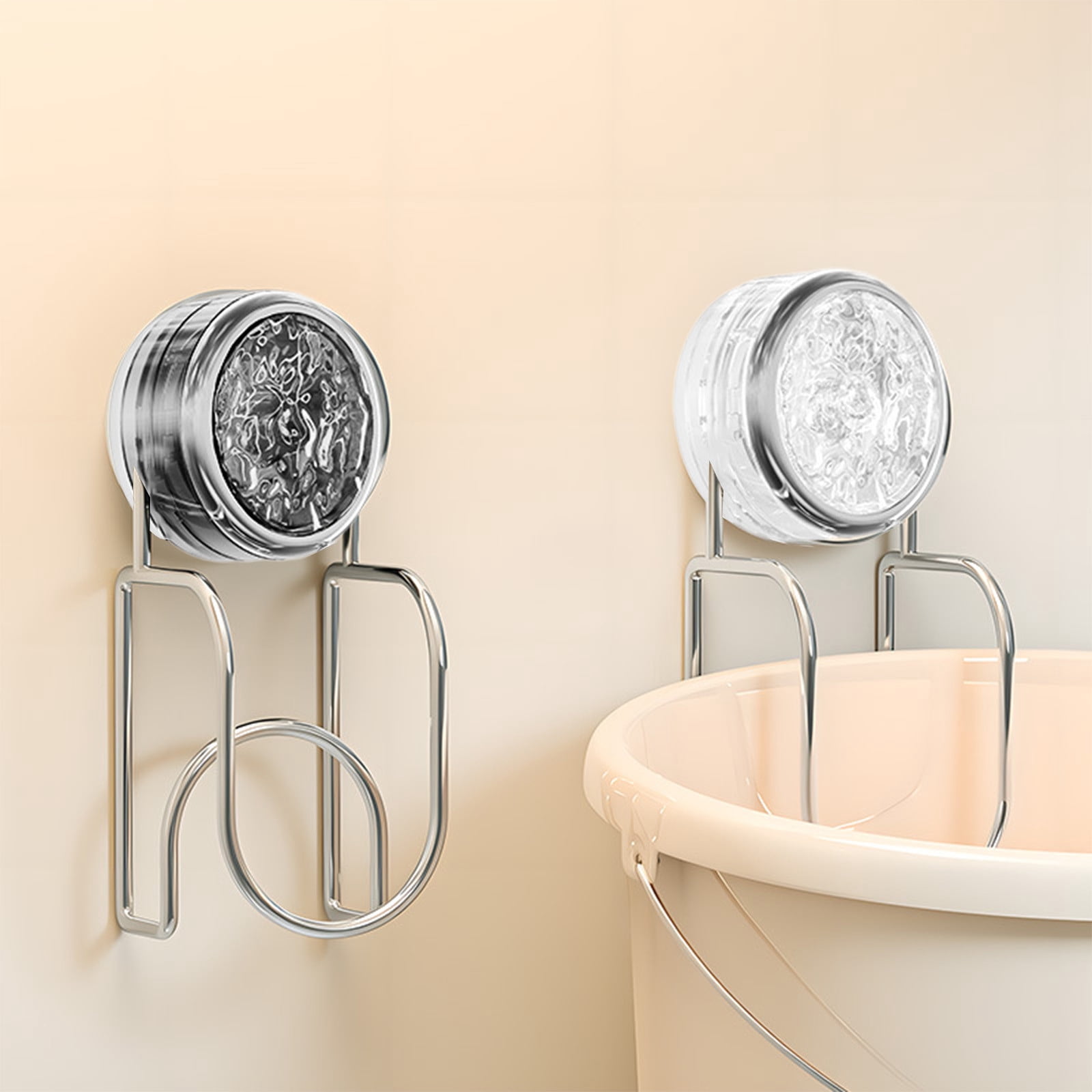 CQCYD under $5 Suction Cup Buckets Hooks Bathroom Buckets Organizer ...