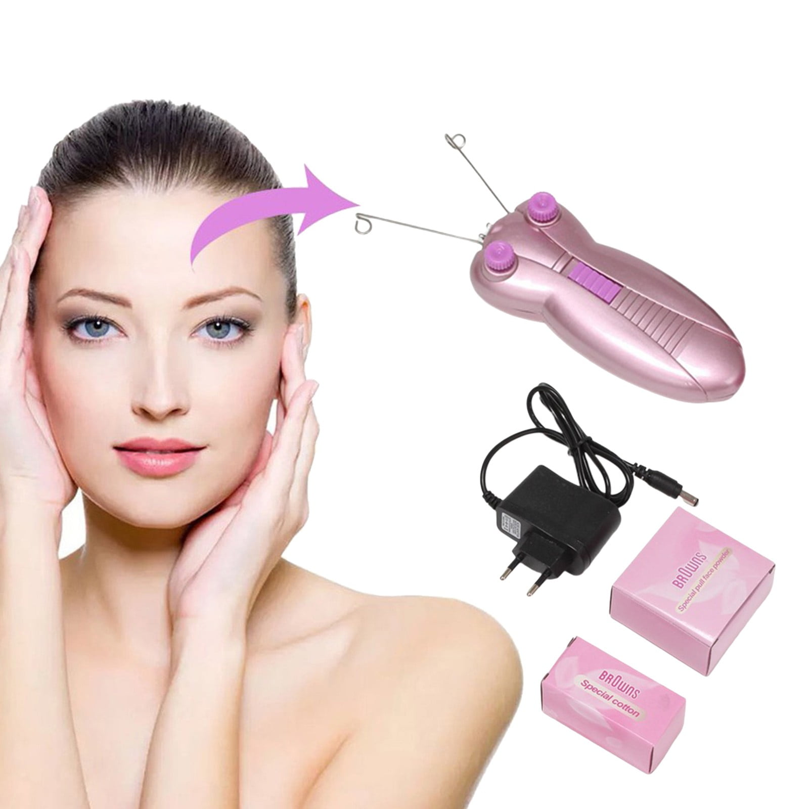 CQININI Hair Removal Female Facial Threading Depilator Electric Female ...