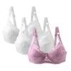 CQONEPT Clearance Plus Size Lace Bras for Women 3 Pack Push Up Bra ...