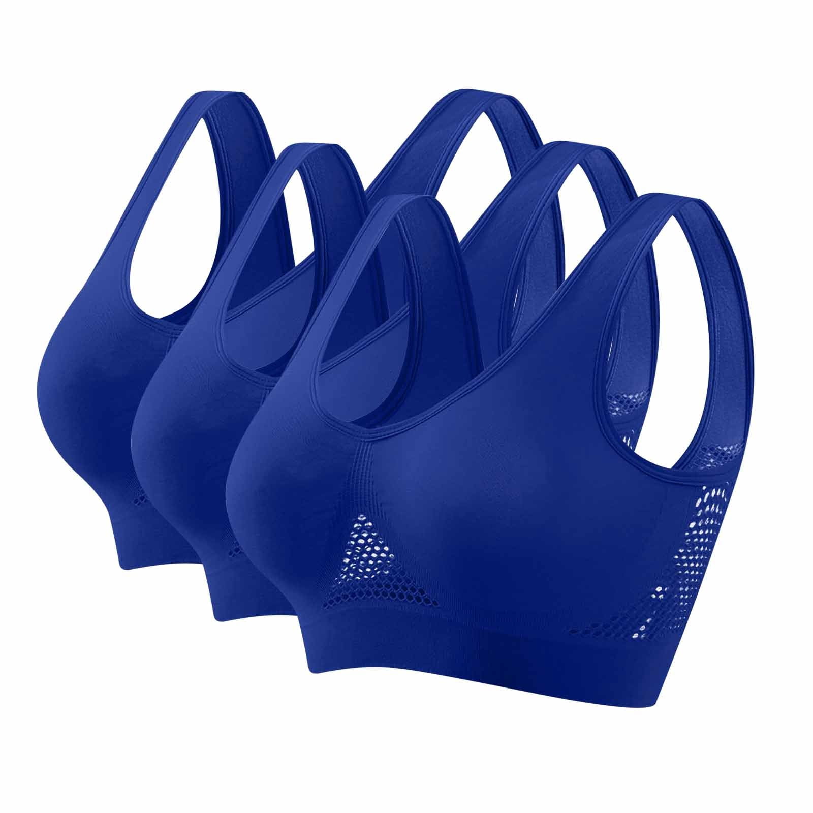 CQONEPT Clearance Workout Bras for Women 2 Pack High Impact Sports Bra ...