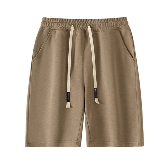 CQONEPT Men's Sweat Shorts Drawstring Elastic Waist Short Pants Leisure ...