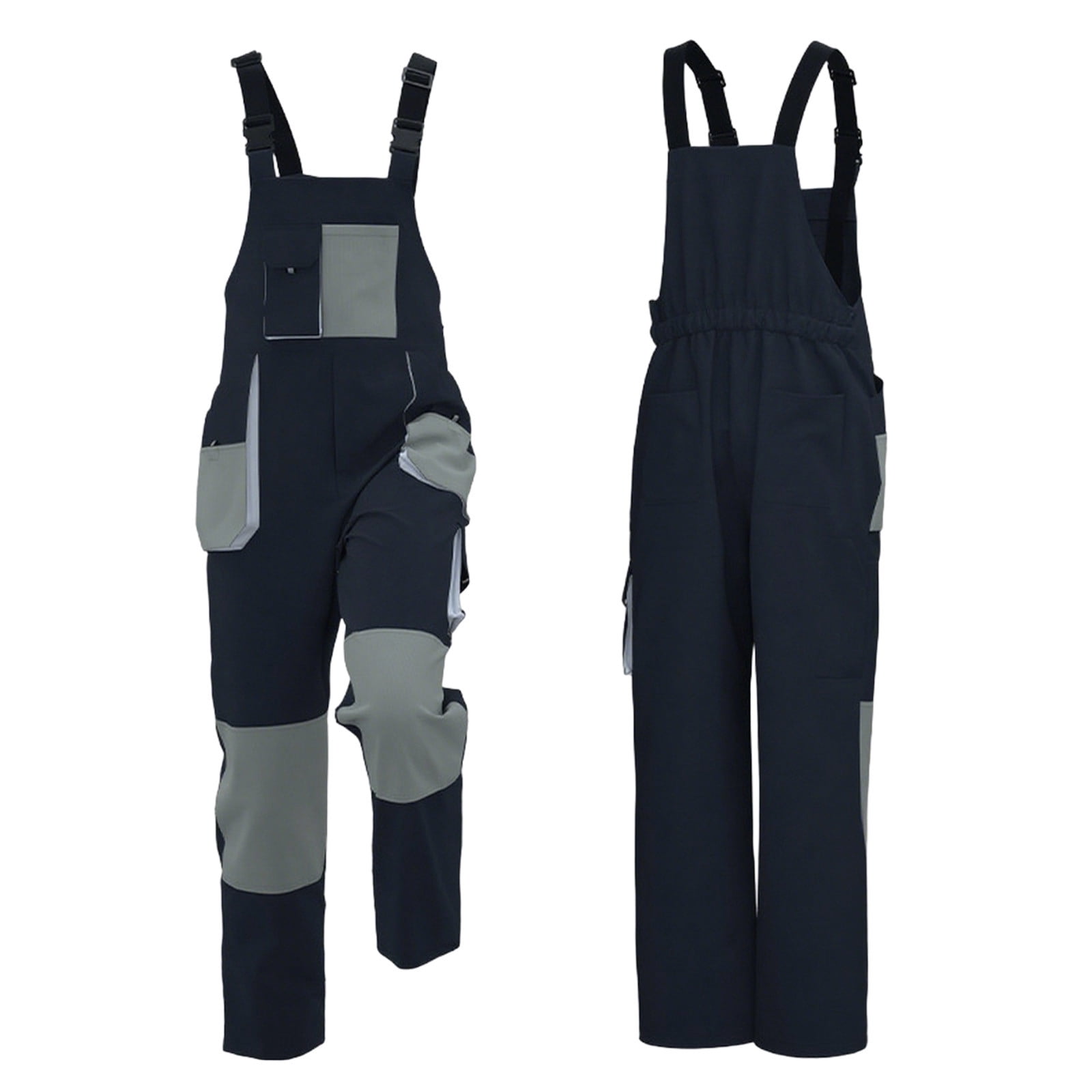 CQONEPT Mens Cargo Bib Overall Workwear Ripstop Durable Romper Tactical ...