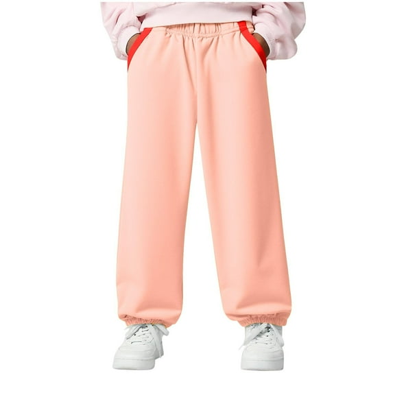 CQONEPT Teen Girls Sweatpants School Uniform Athletic Running Jogger ...