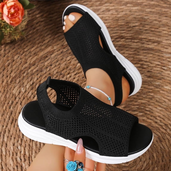 CQONEPT Women Orthopedic Wedge Sandals Arch Support Wedges Summer ...