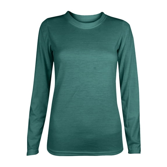 CQONEPT Women's Long Sleeve Pullover Tops Crewneck Casual Tunic Tops ...