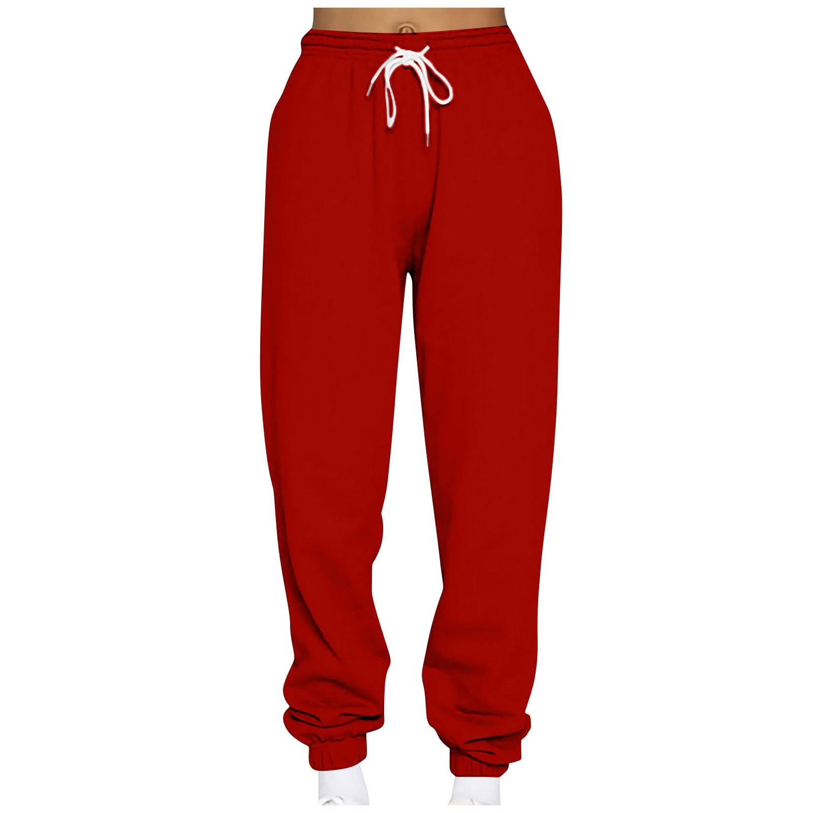 CQONEPT Women's Sweatpants Casual Loose Sports Jogger Pant Drawstring ...