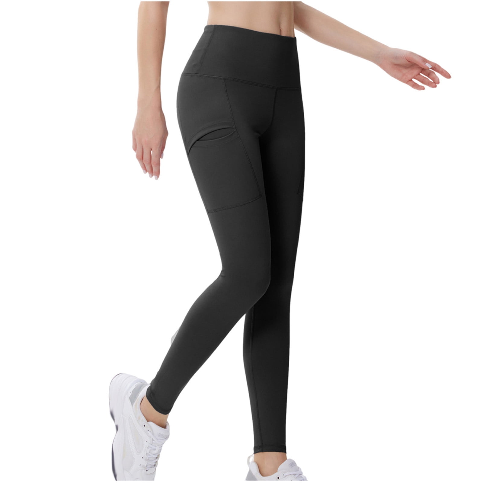 CQONEPT Women's Yoga Pants with Pockets High Waist Workouts Pants ...