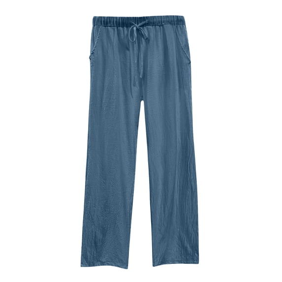 CQONEPT Womens Oversize Pants Casual Straight Leg Pants Comfortable ...