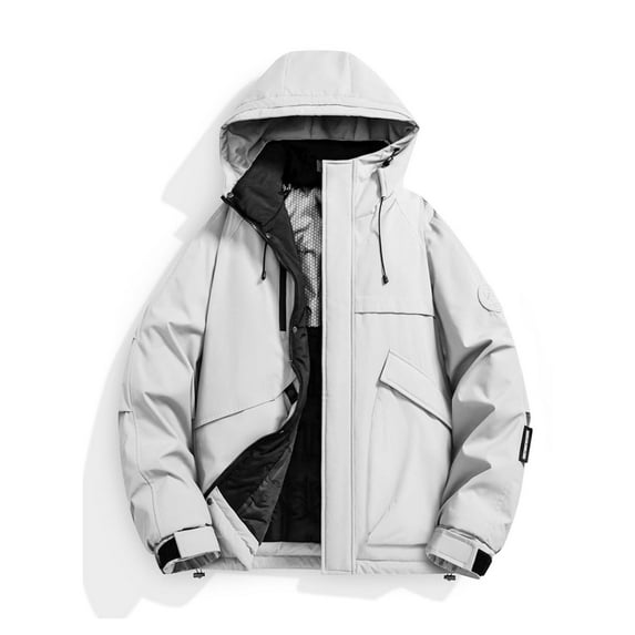 CQONEPT Womens Rain Jacket Zip Up Softshell Hooded Coats Waterproof ...