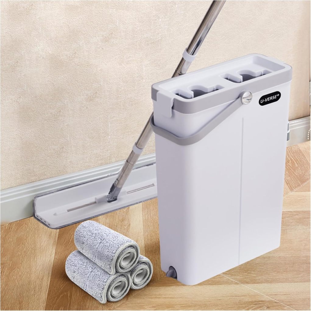 CQRF L-Shaped Mop Cleaning Set, Suitable for All Types of Floor & Walls ...