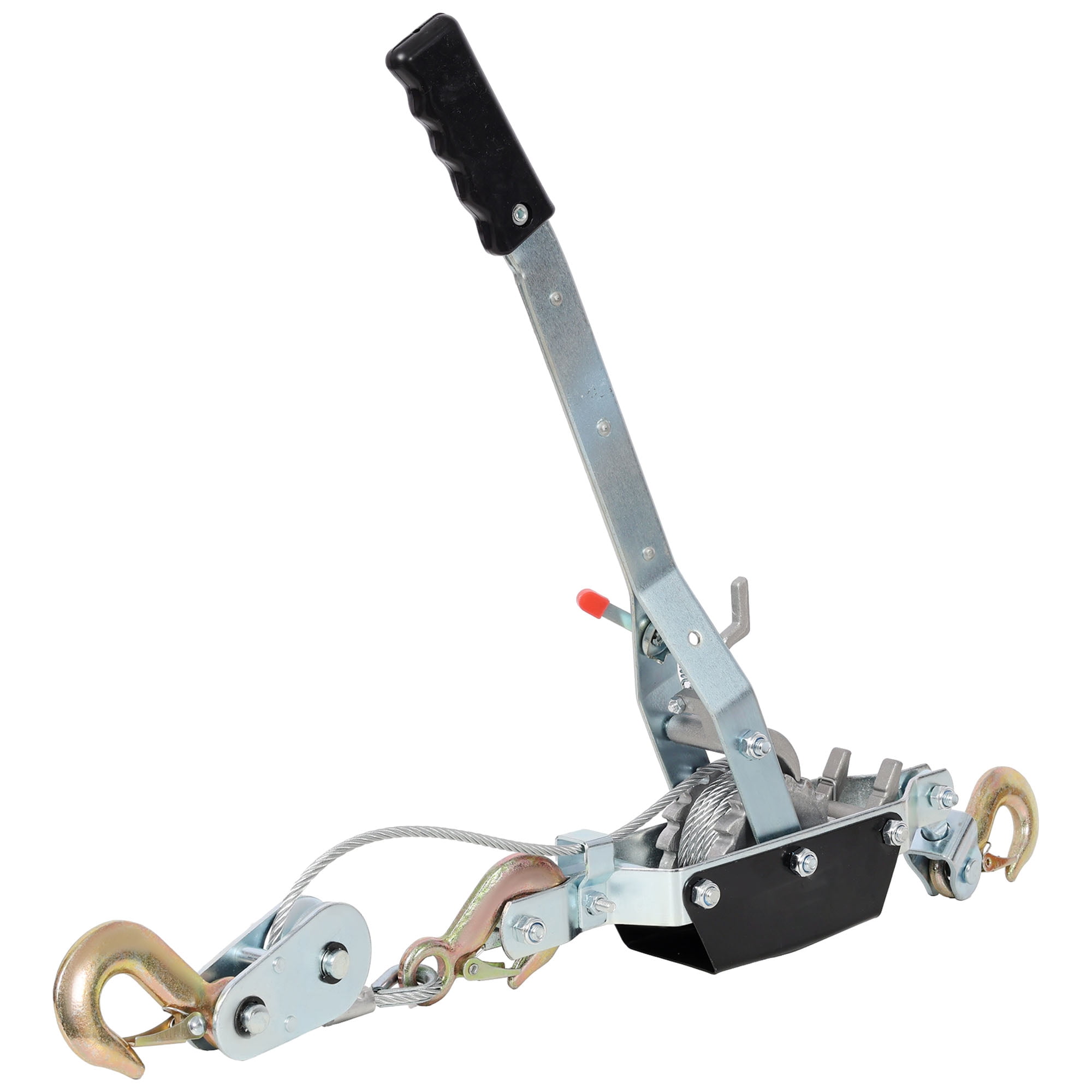 CQSXDA 2 Ton Hand Winch Puller, Dual-Gear Ratchet with 12FT Cable & 3 ...