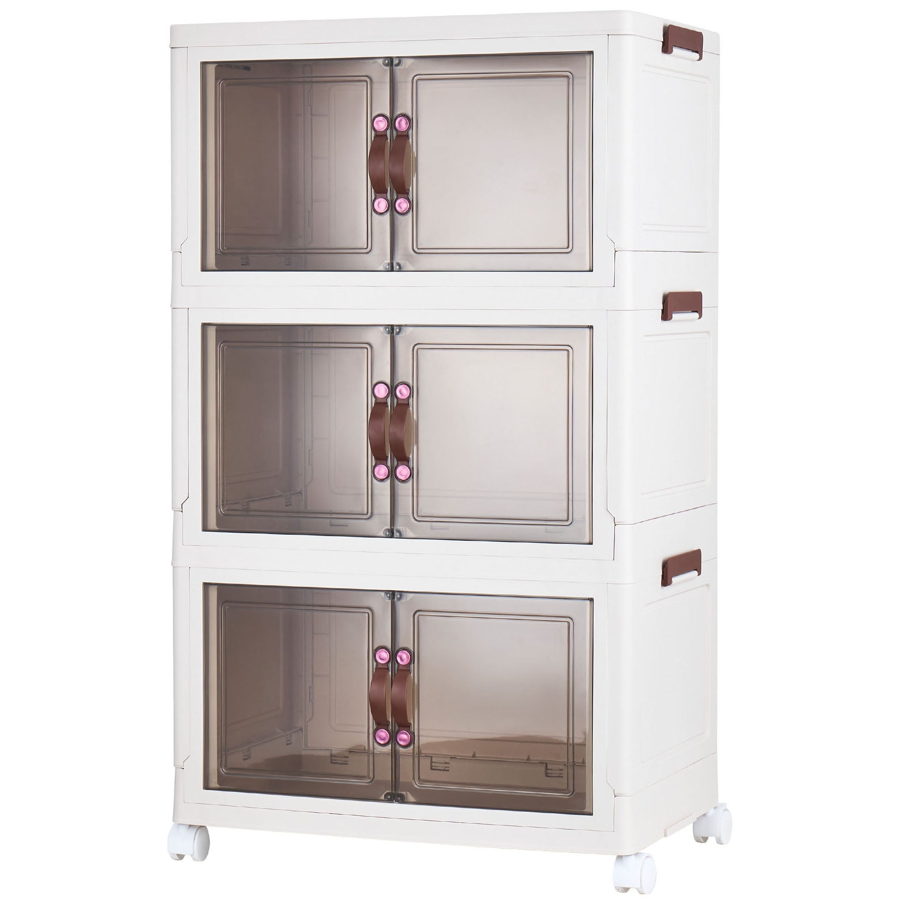 CQSXDA 3-Tier Heavy-Duty Foldable Storage Cabinet in Versatile Design ...