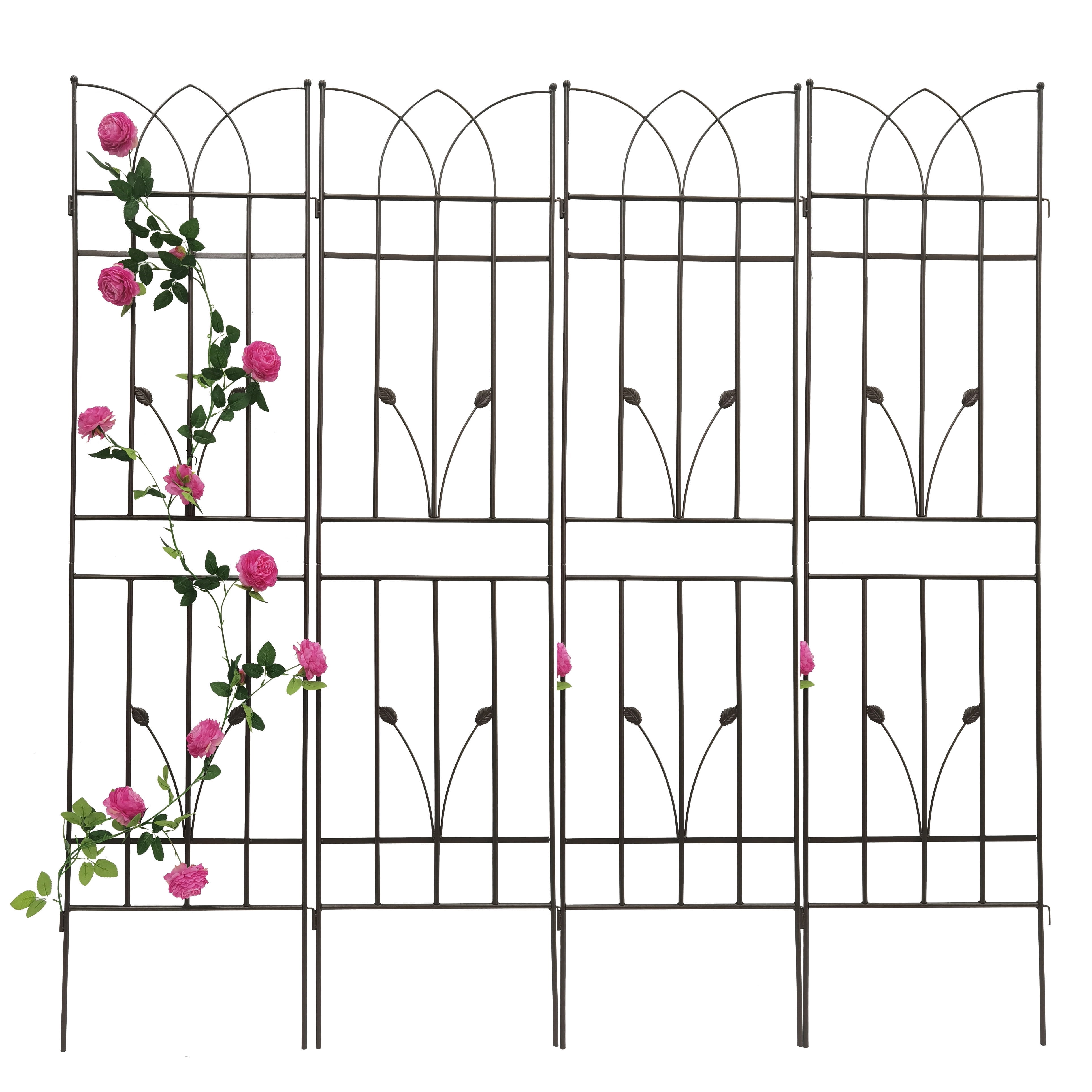 CQSXDA 4 Pack Large Garden Trellis 71"H x 17.7" W Heavy Duty Rustproof ...