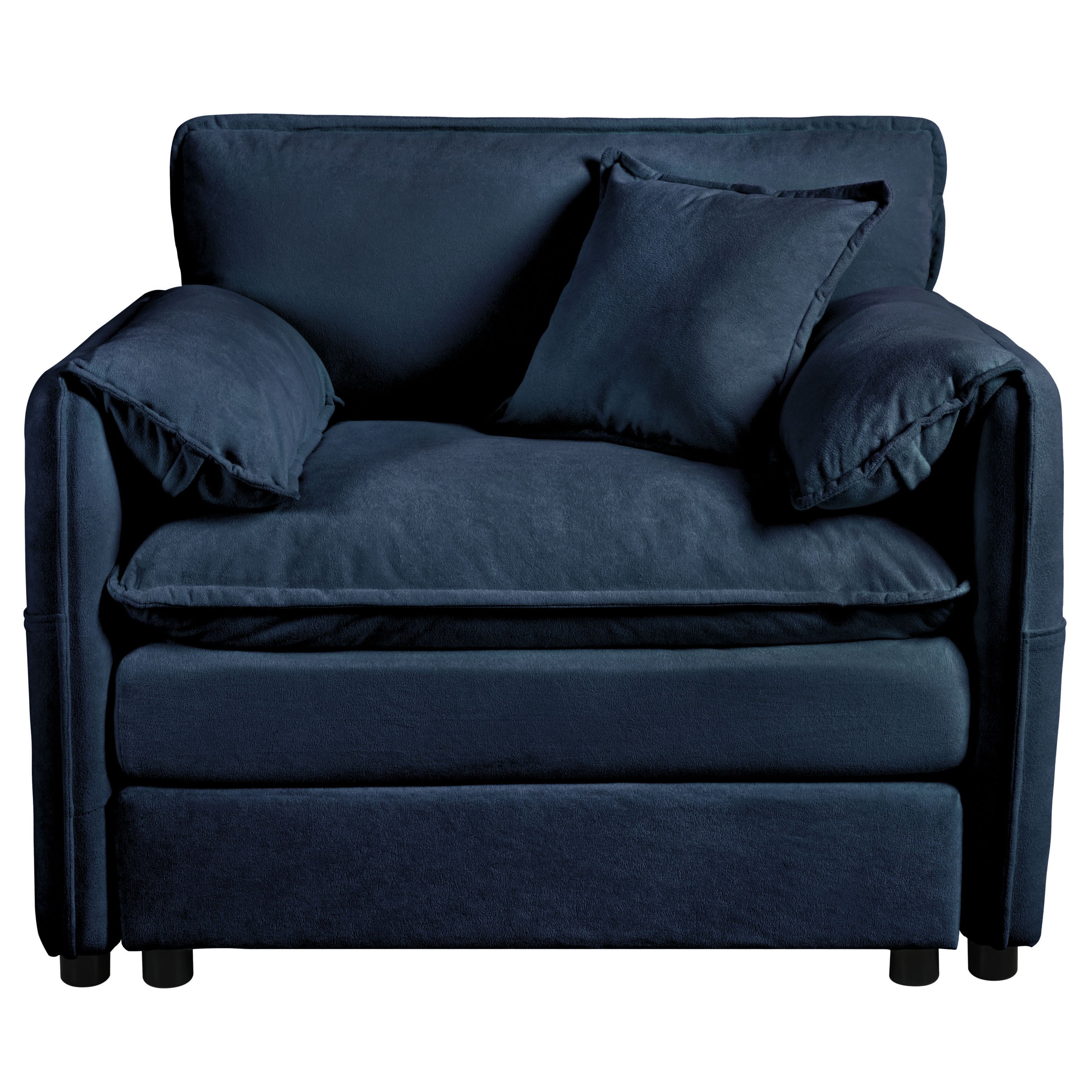 CQSXDA Deep Seat Oversized Sofa Chair with Toss Pillow, 41.73 Inch ...