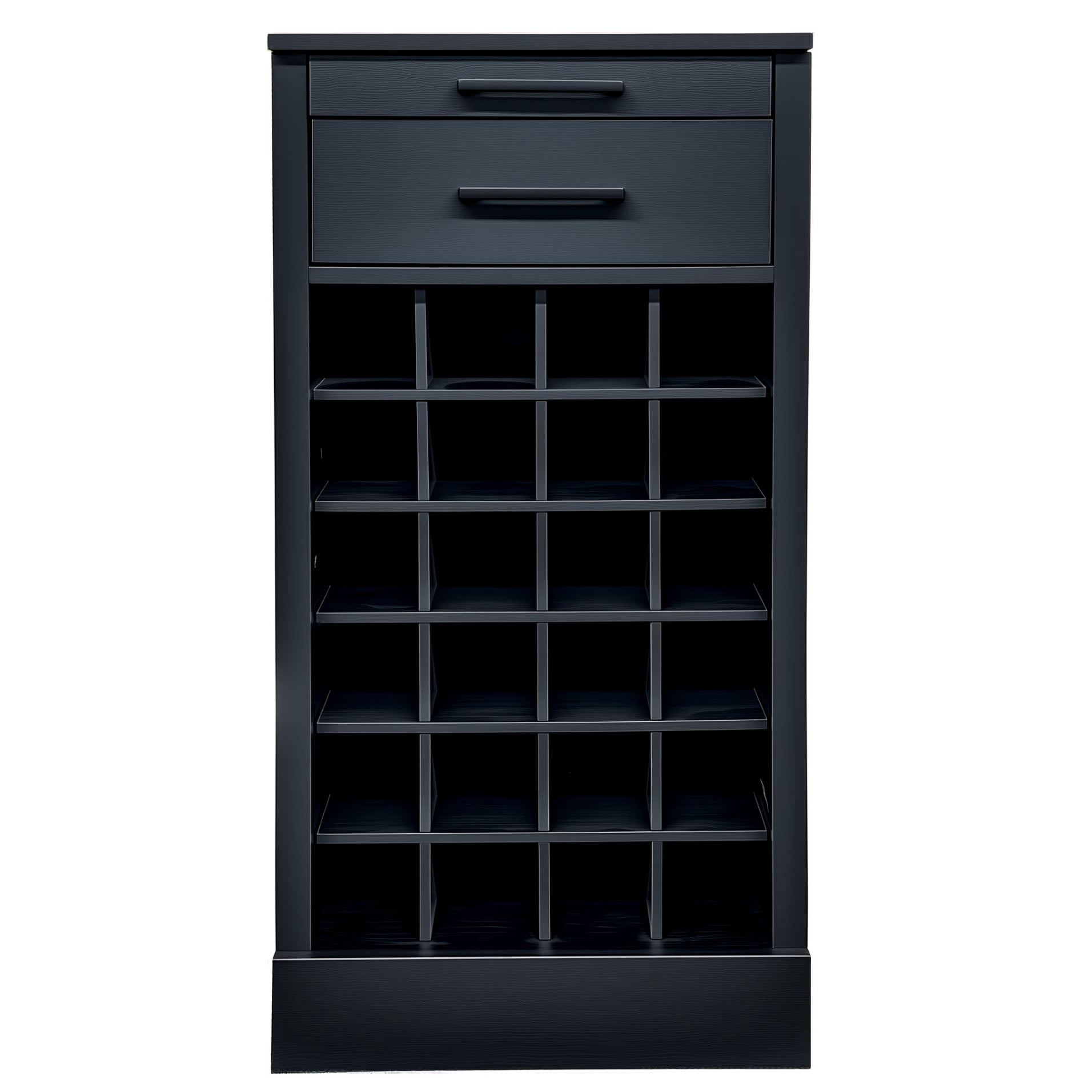 CQSXDA Functional Black Color Modular 24 Wine Bar Cabinet Buffet ...