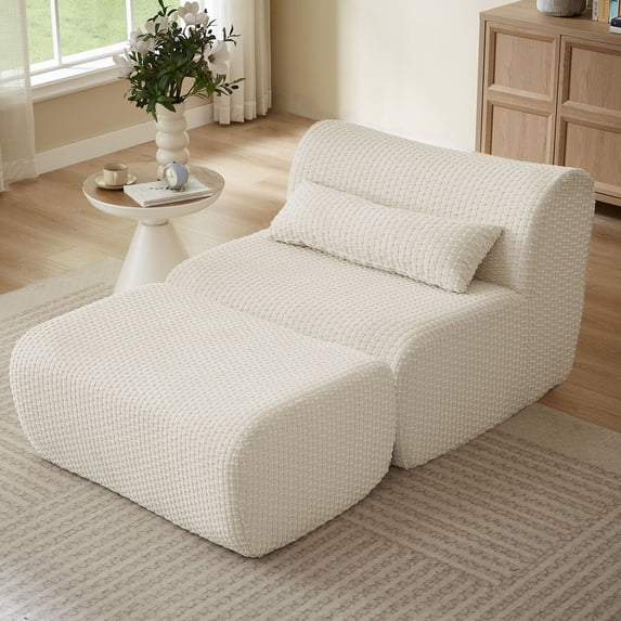 CQSXDA Modern Modular Loveseat Sofa , Oversized Boneless Couches ...