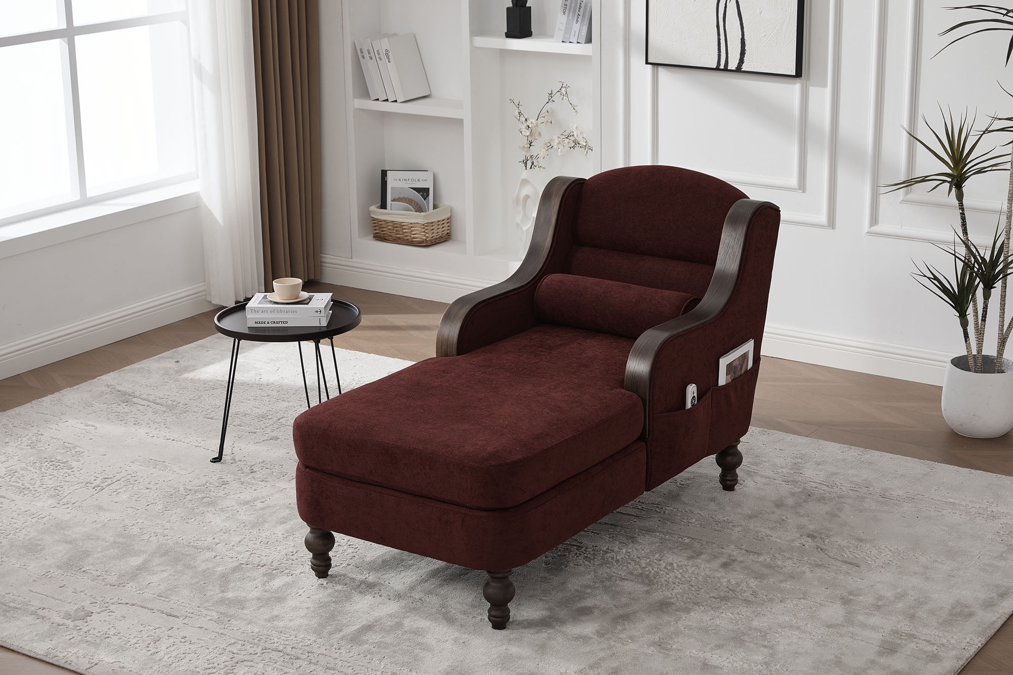 CQSXDA Oversized Chaise Lounge Indoor Fabric Single Sofa Bed Wide Seat ...