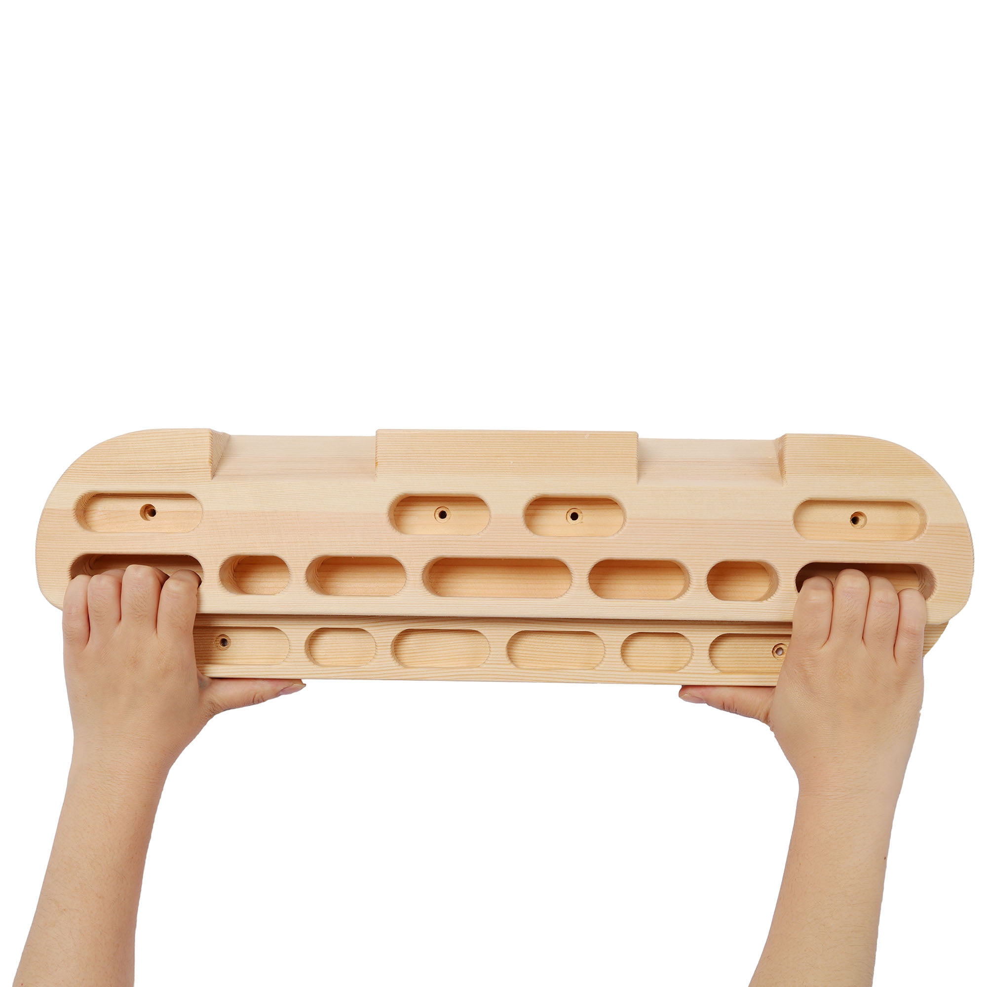 CQSXDA Wooden Climbing Hangboard Training Tool for Strengthening Grip ...