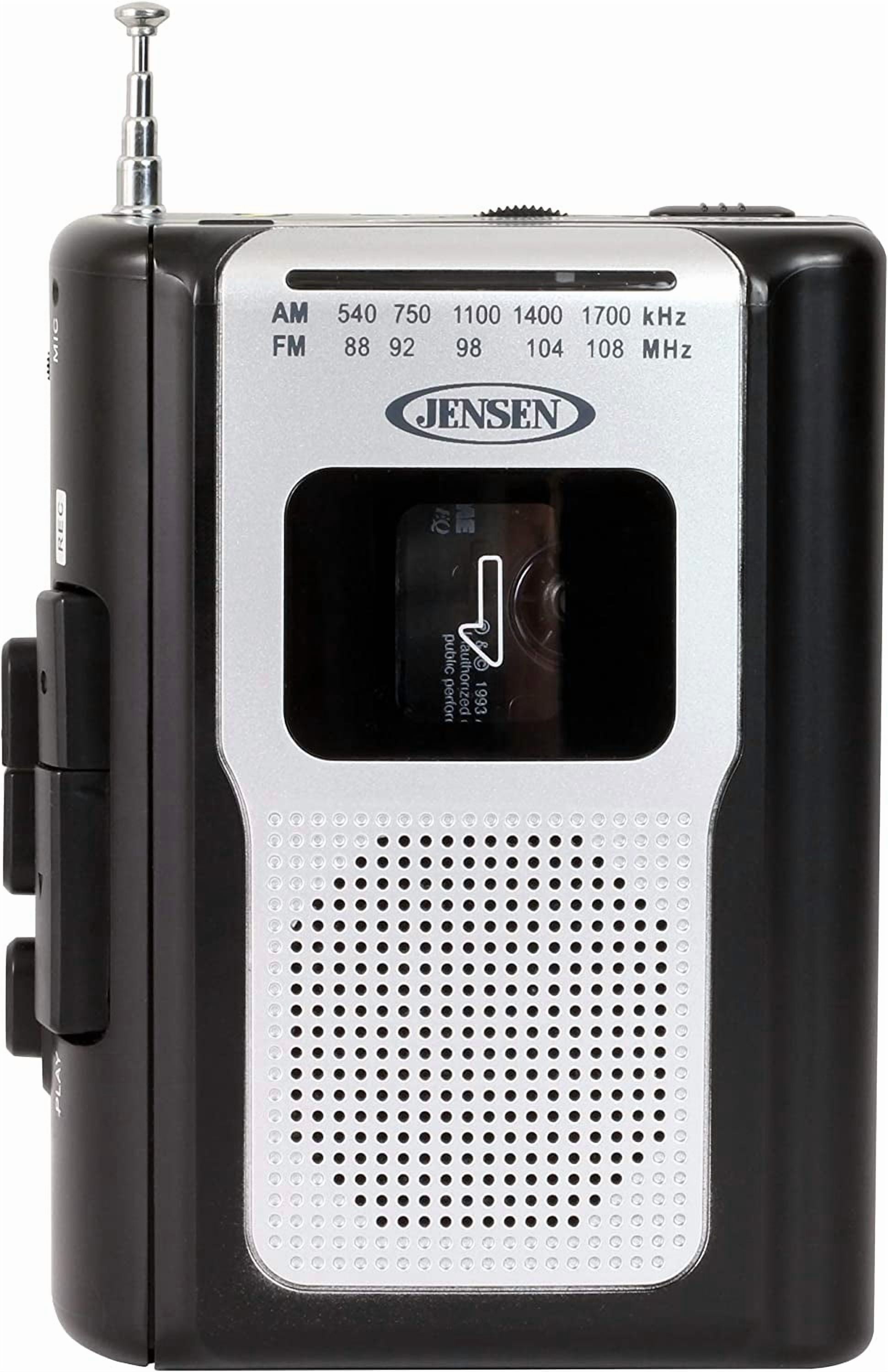 CR-100 Retro Portable AM/FM Radio Personal Cassette Player Compact ...
