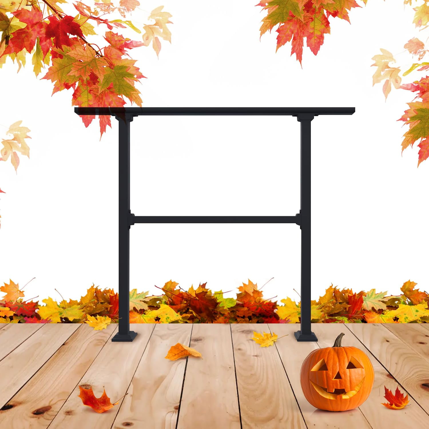 CR Fence & Rail 4ft Wide Horizontal Metal Deck Railing, 40inch Tall ...