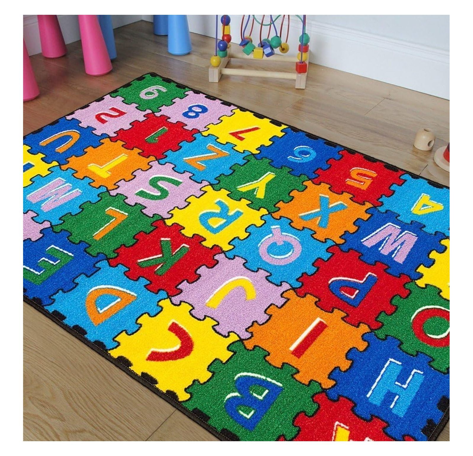 CR Kids/Baby Room/Daycare / Classroom/Playroom Area Rug ABC Puzzle (A-Z ...