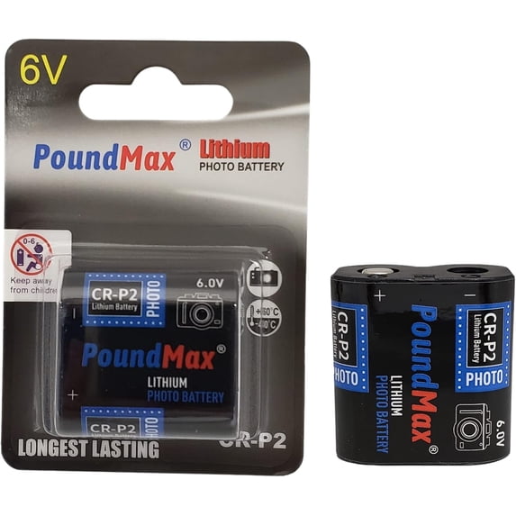 CR-P2 Batteries 6v Photo Lithium Battery - 1 Count - Walmart.com