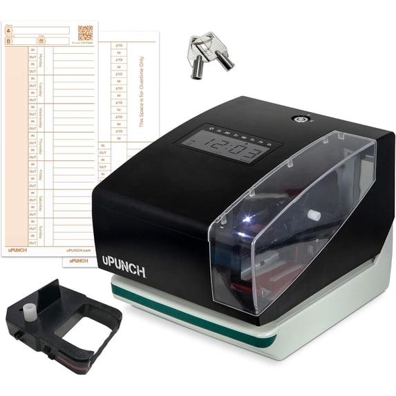 CR1000 Digital Time Clock and Date Stamp for Small Business: Complete ...